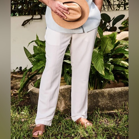 Cubavera | Pants | Mens Cubavera Natural Linen Pants New With Tags Boho ...